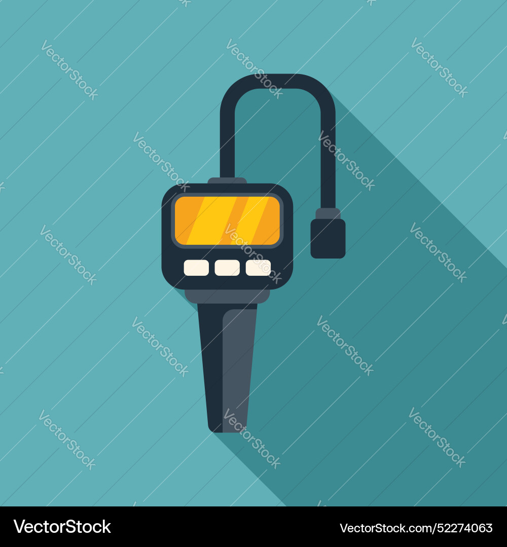 Digital clamp meter measuring electricity Vector Image