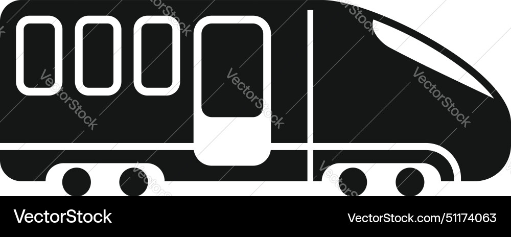 Express locomotive icon simple electric Royalty Free Vector