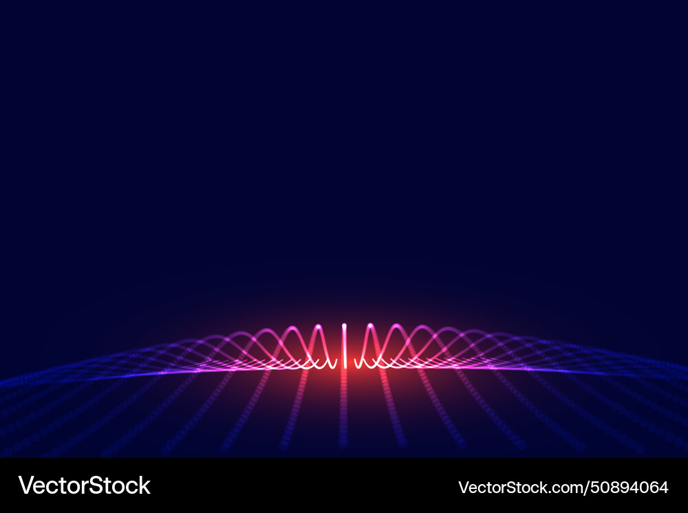 Wavy style shiny tech wire background for digital Vector Image