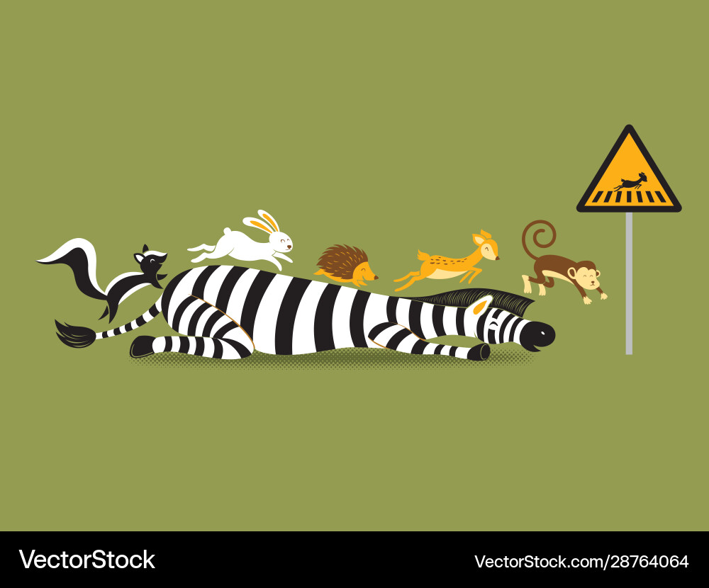 Zebra line Royalty Free Vector Image - VectorStock