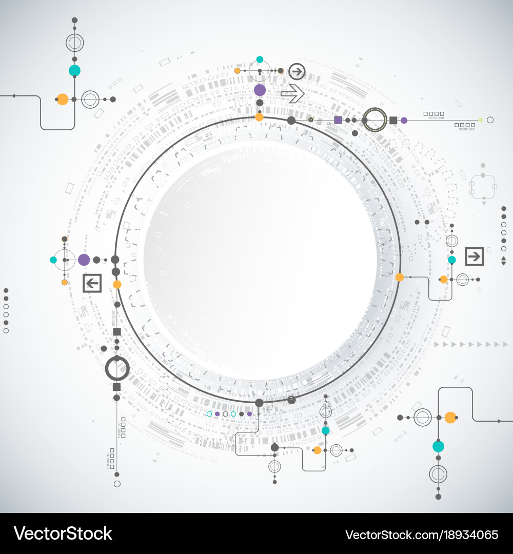 Abstract scientific technology background Vector Image