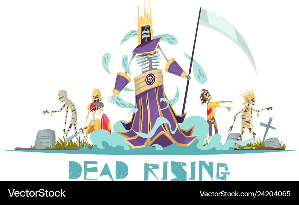 Dead rising Royalty Free Vector Image - VectorStock