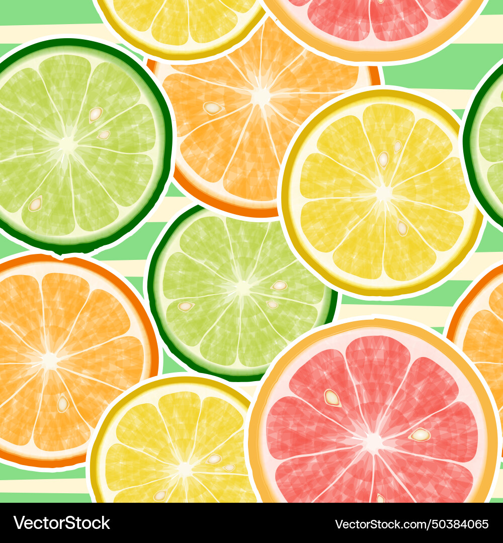 Seamless fruits background Royalty Free Vector Image