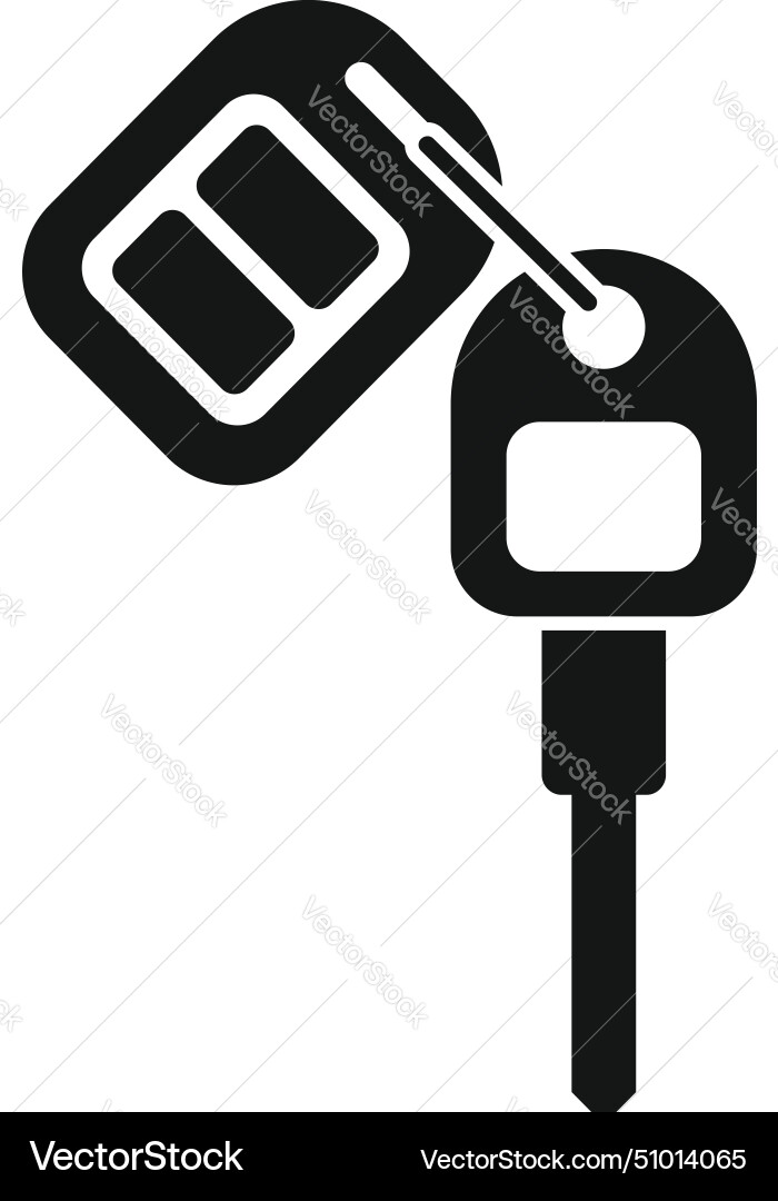Smart key remote control icon simple Royalty Free Vector