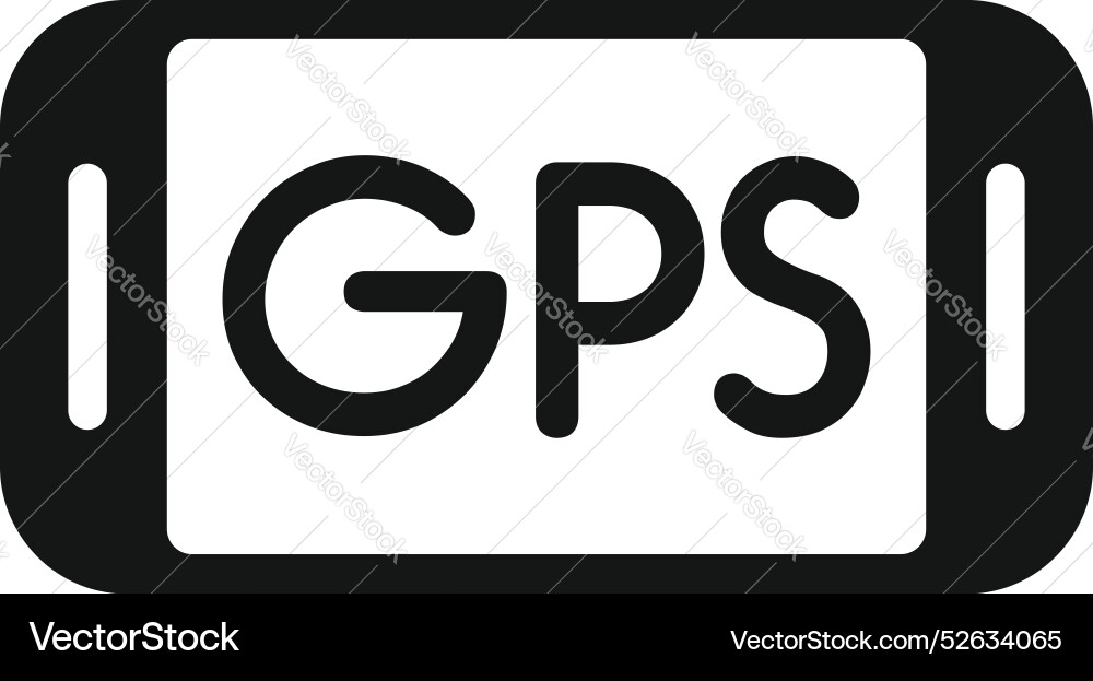 Smartphone showing gps navigation system Vector Image
