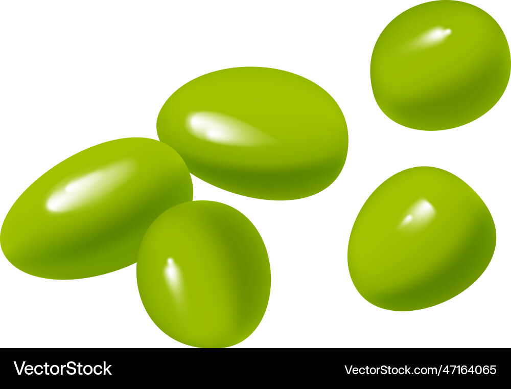 Soy food seeds composition Royalty Free Vector Image