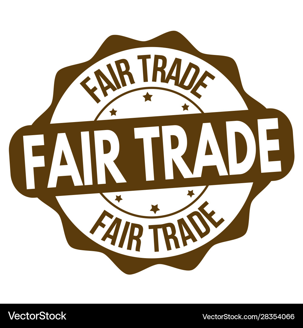 Fair trade sign or stamp Royalty Free Vector Image