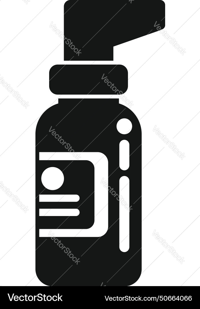 Nose spray body icon simple strong Royalty Free Vector Image