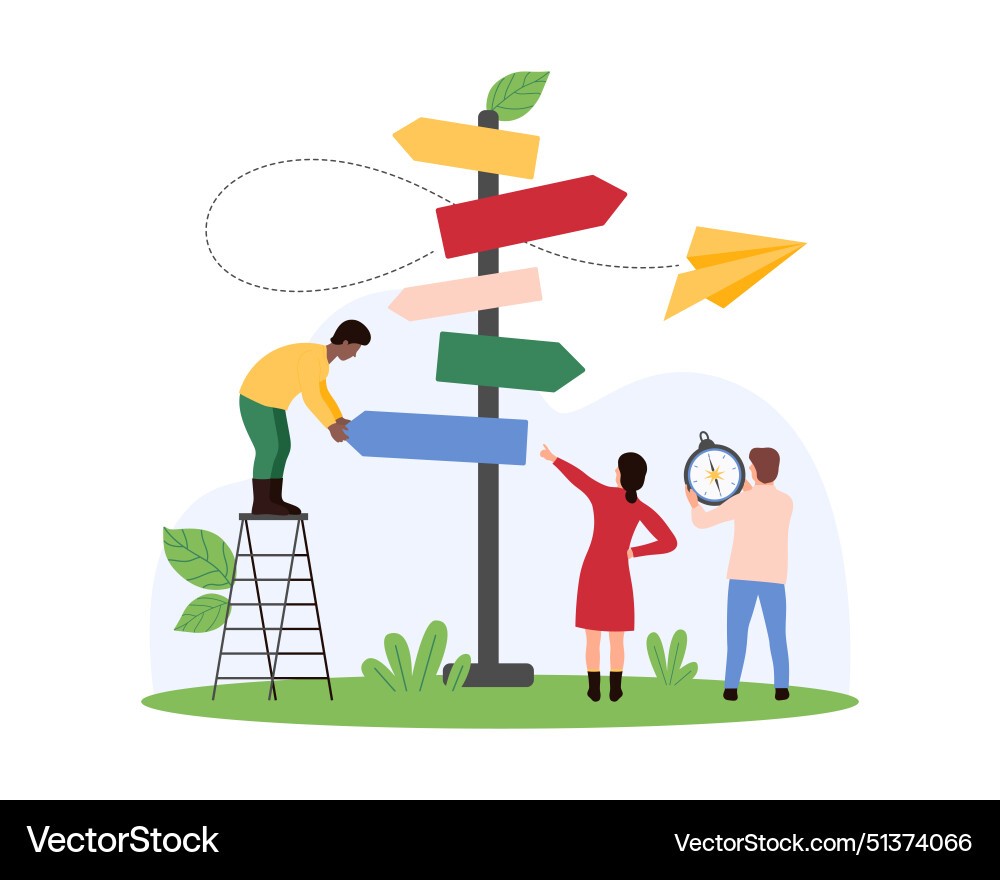 Success decision making choice of life challenge Vector Image
