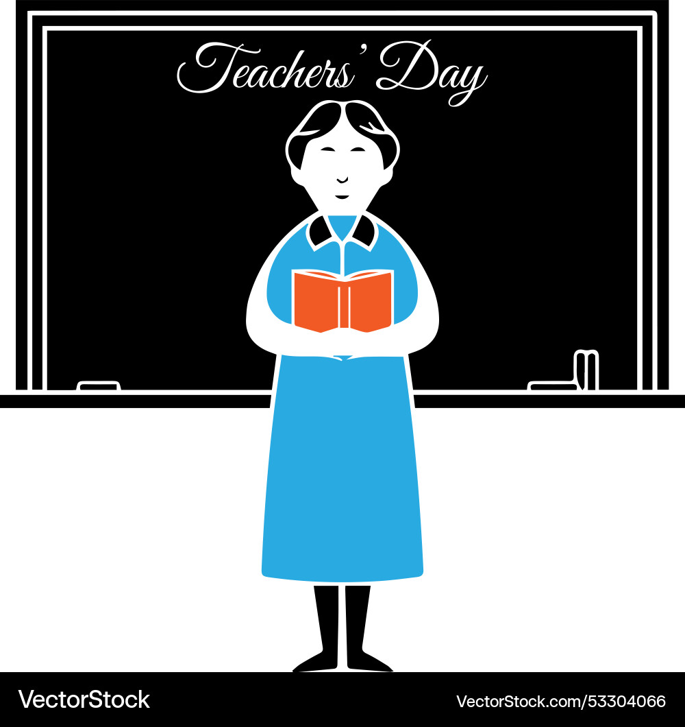 Teachers day image design Royalty Free Vector Image