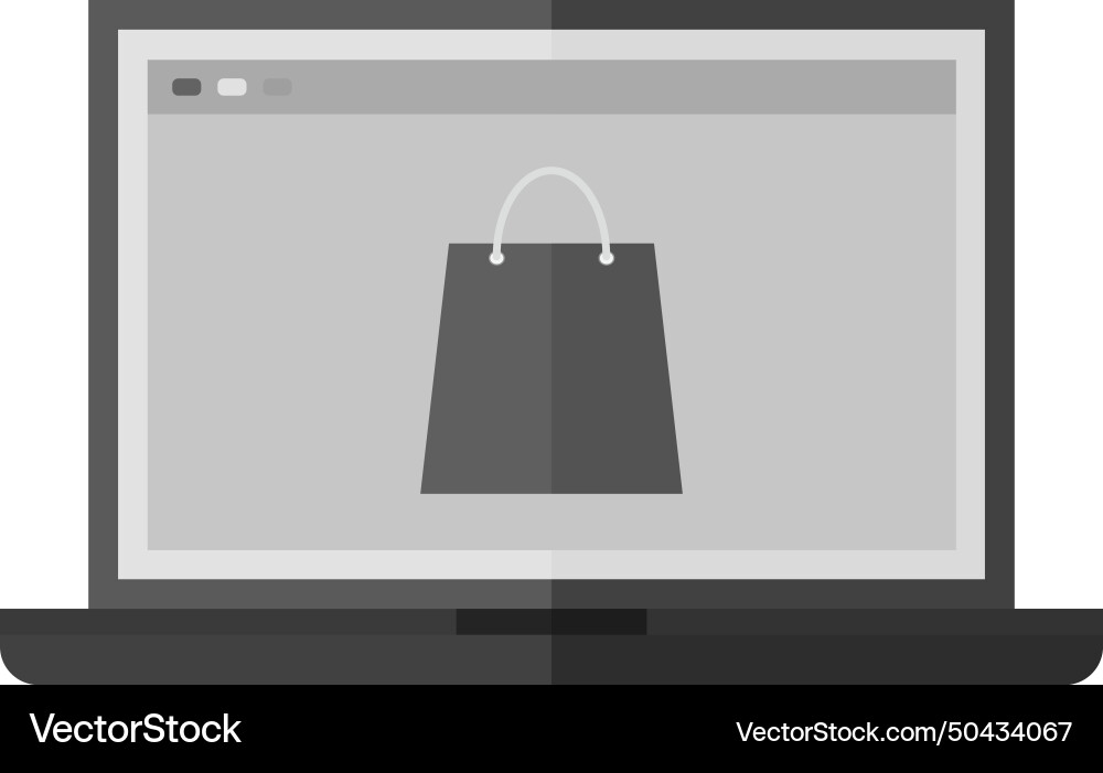 Ecommerce website icon image Royalty Free Vector Image