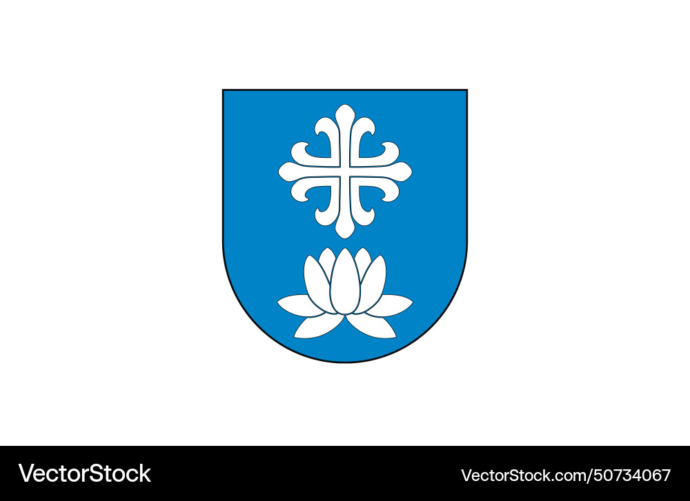 Flag of arms elk county Royalty Free Vector Image