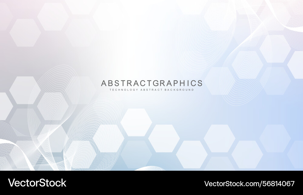 Modern science background with lines dots Vector Image