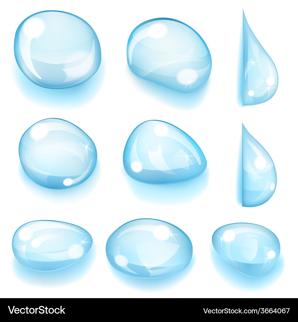 Opaque drops Royalty Free Vector Image - VectorStock