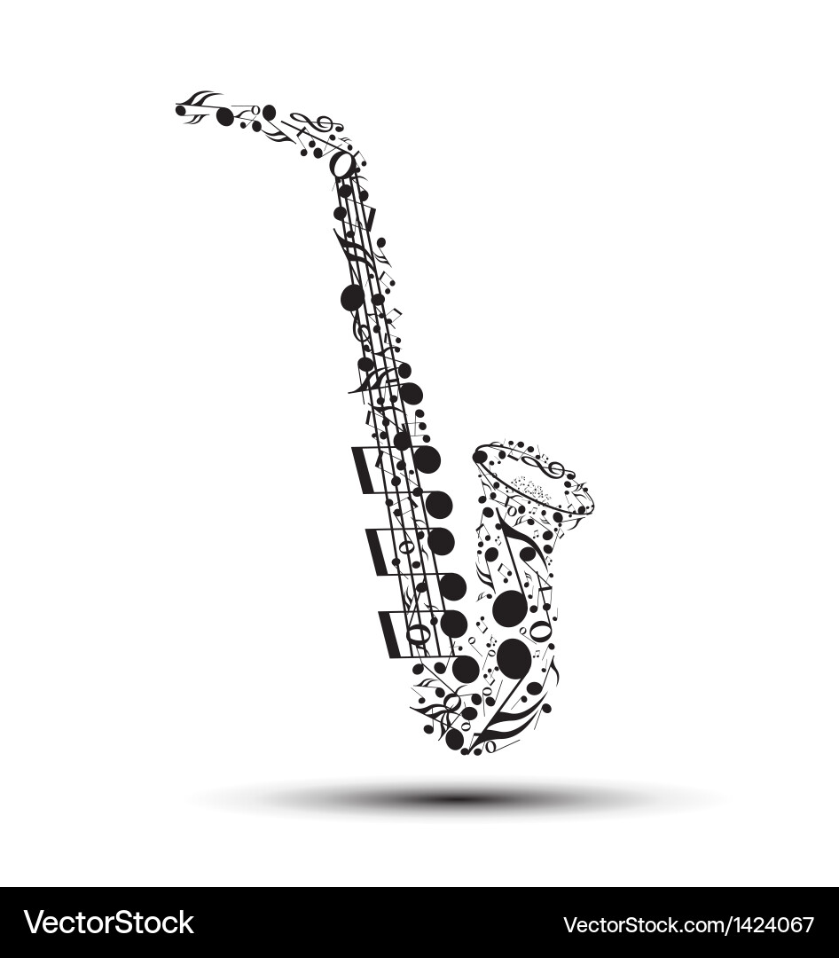 Saxophone Royalty Free Vector Image - VectorStock