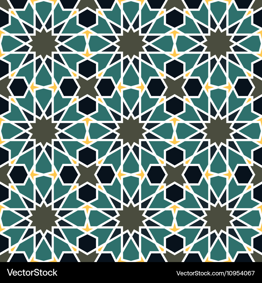 Seamless pattern in moroccan style Royalty Free Vector Image