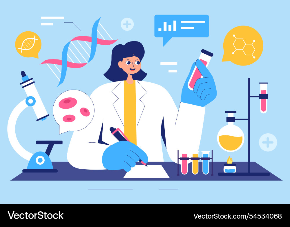Biomarkers featuring biomarker dna biology Vector Image