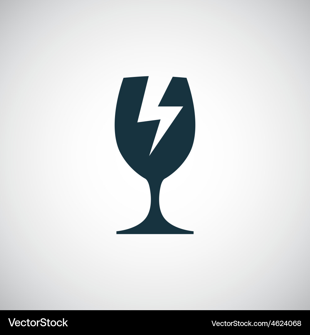 Broken Glass Icon Royalty Free Vector Image - VectorStock