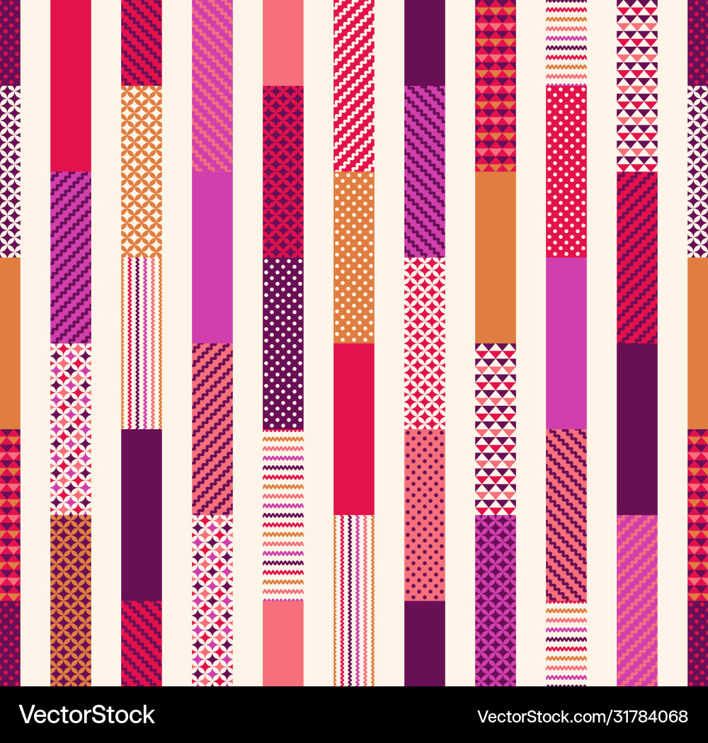 Colorful Geometric Stripes Pattern Royalty Free Vector Image