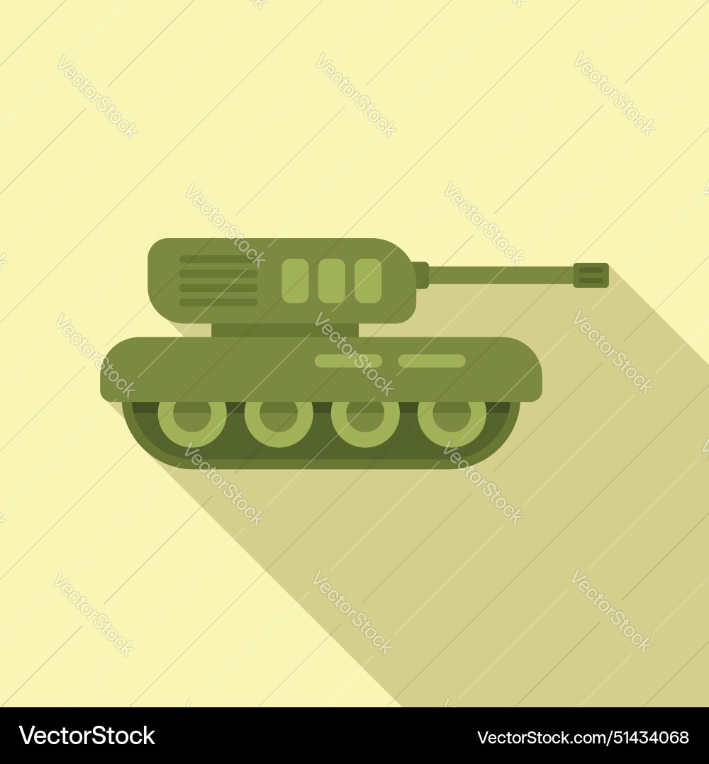 Flat design military tank icon Royalty Free Vector Image Flat design military tank icon Royalty Free Vector Image