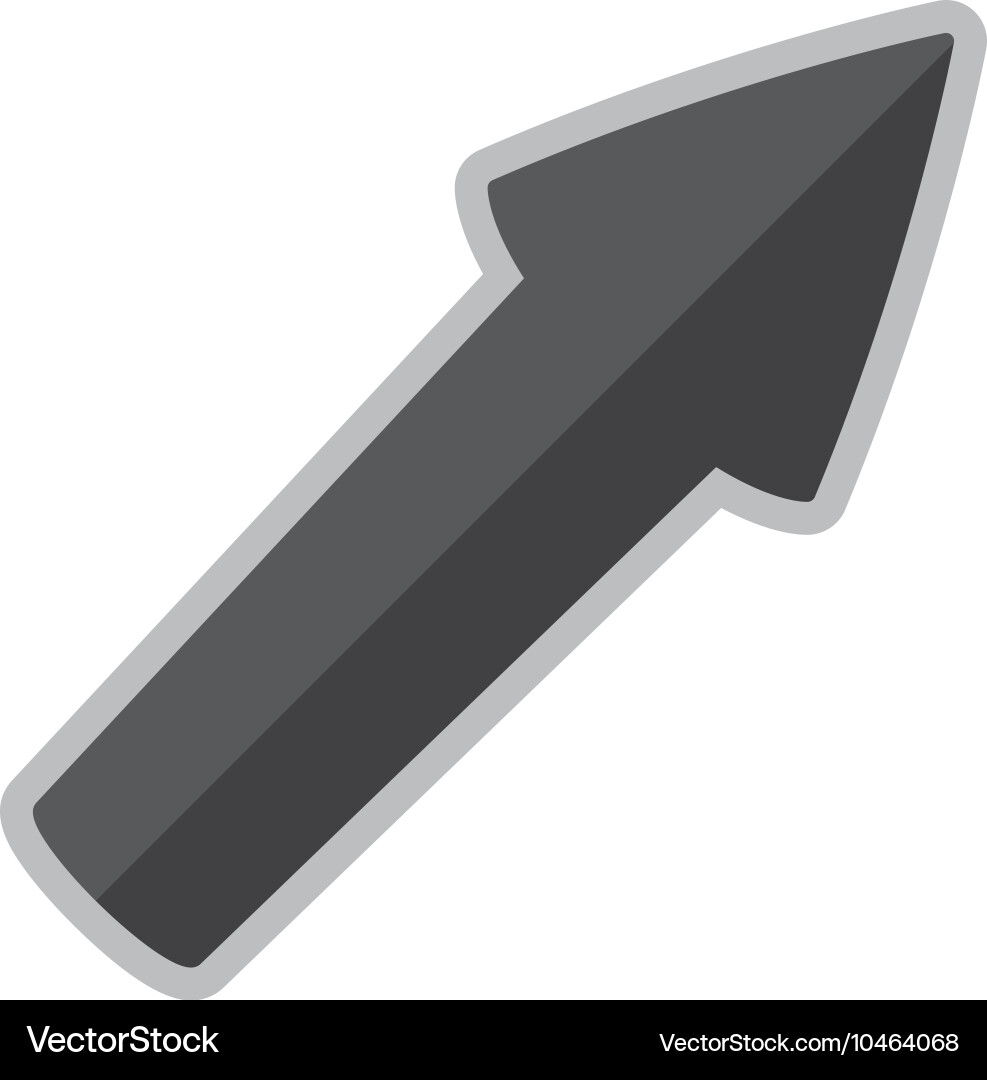 Grey arrow icon Royalty Free Vector Image - VectorStock