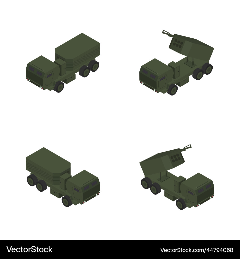HIMARS Mobile Missile System Royalty Free Vector Image