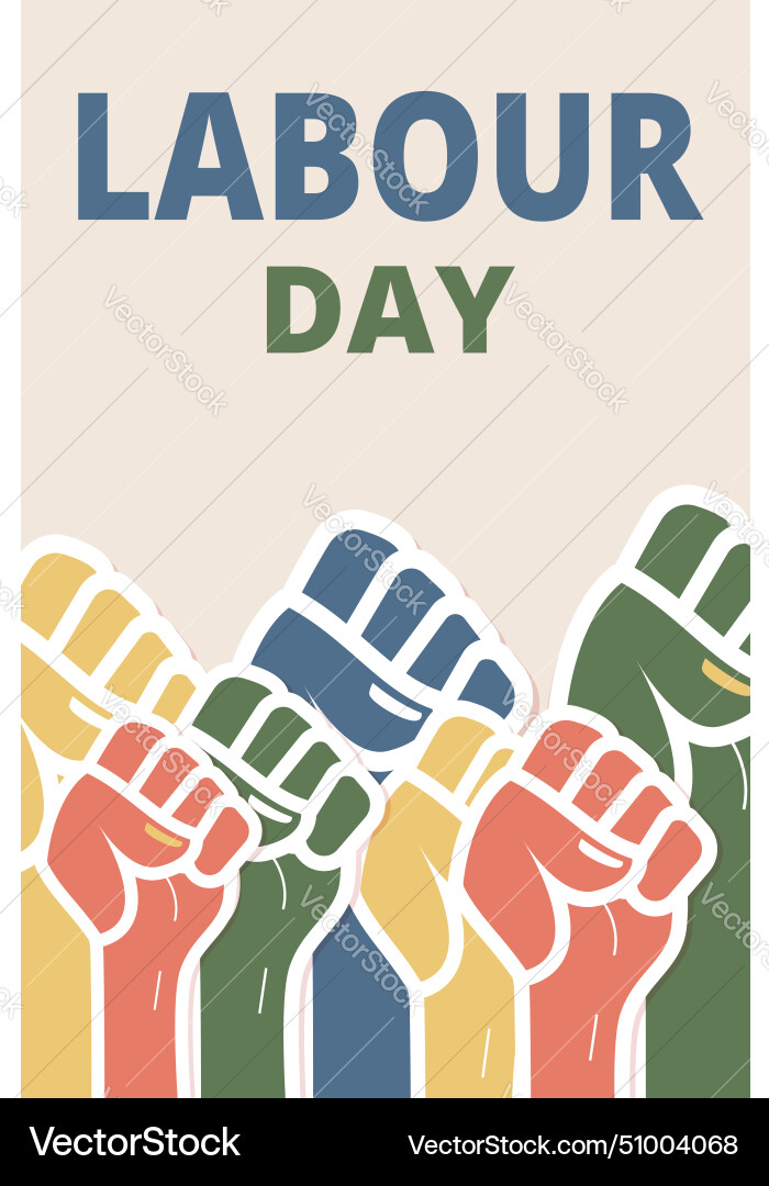 Labour day banner template international workers Vector Image