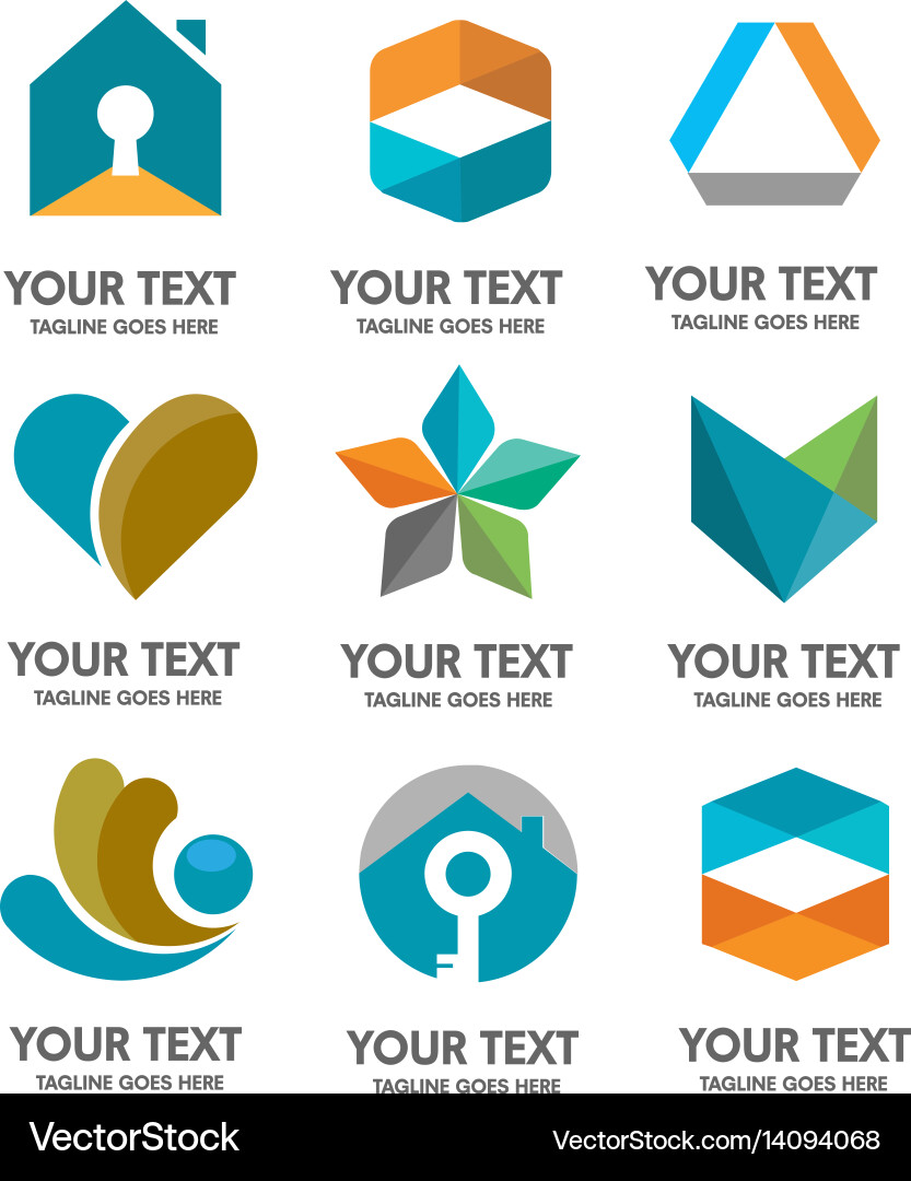 Logo Pack Lizenzfreies Vektorbild - VectorStock