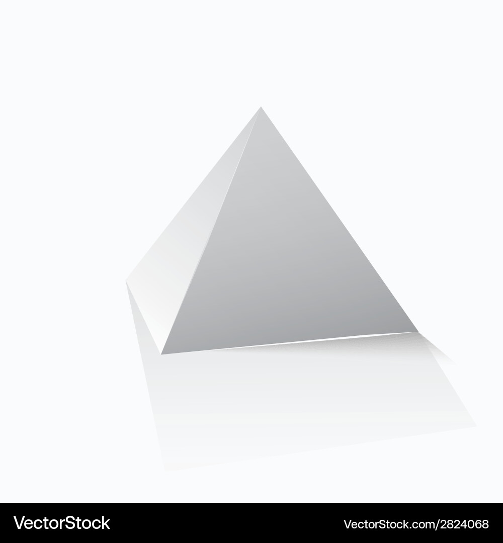 Pyramid icon Royalty Free Vector Image - VectorStock