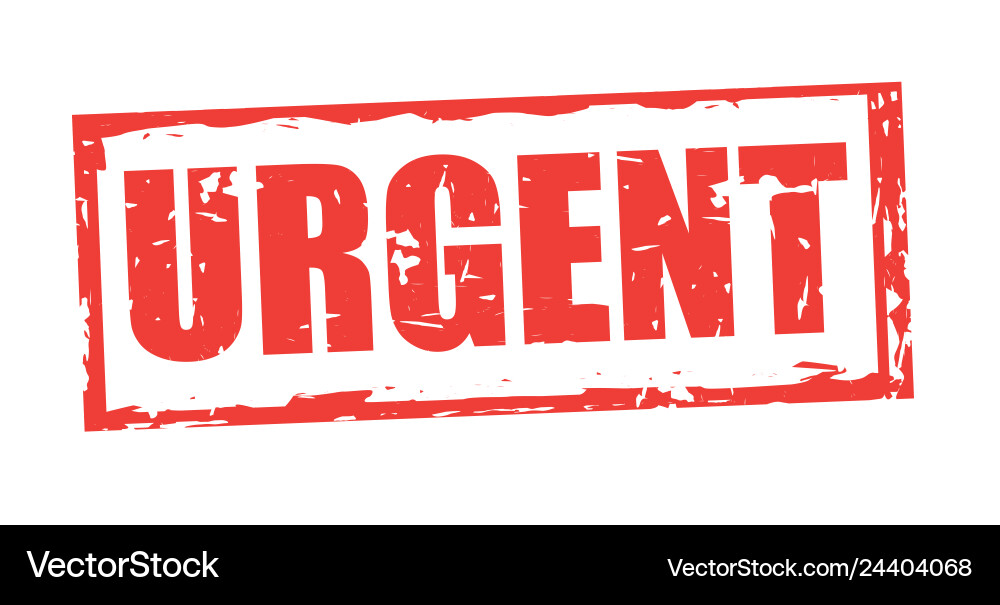 Urgent stamp Royalty Free Vector Image - VectorStock