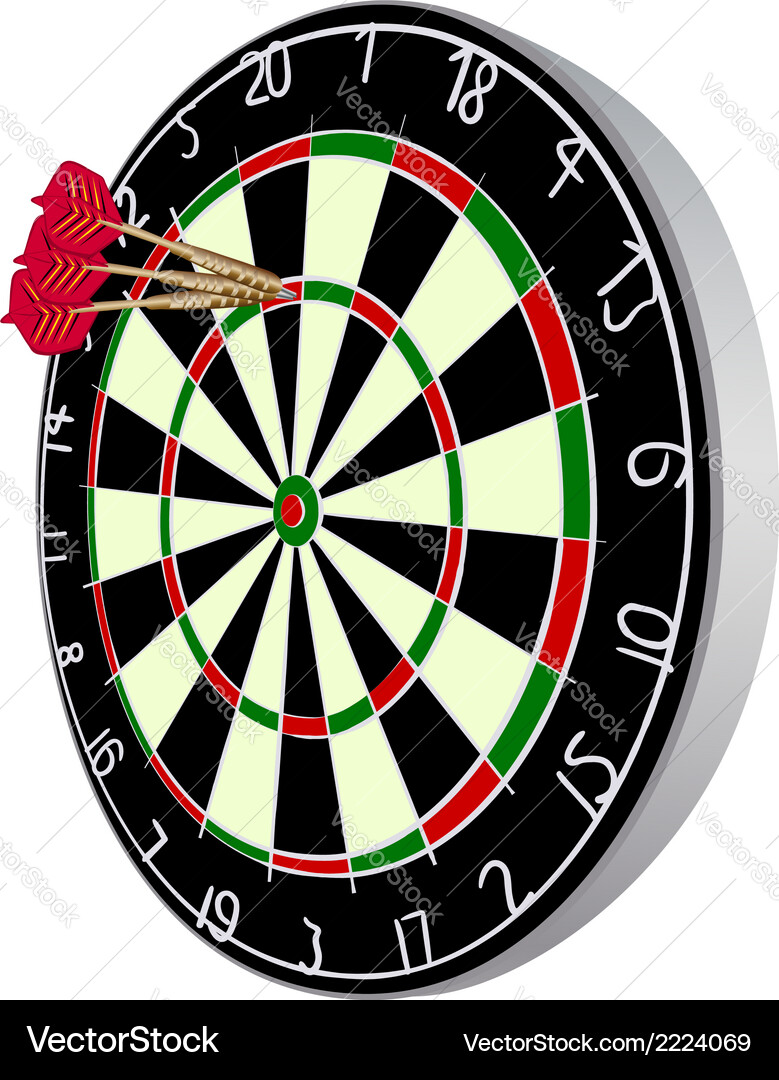 Darts Royalty Free Vector Image - VectorStock