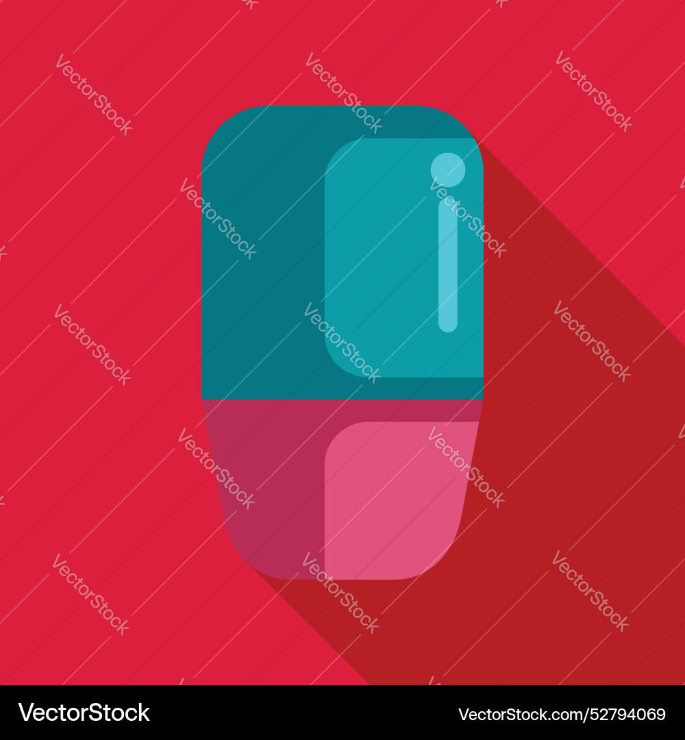 Eraser icon representing deleting mistakes and Vector Image Eraser icon representing deleting mistakes and Vector Image