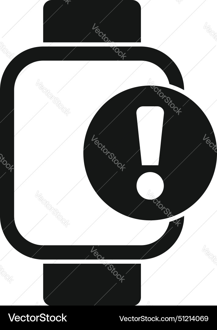Expired duration of smartwatch icon simple Vector Image