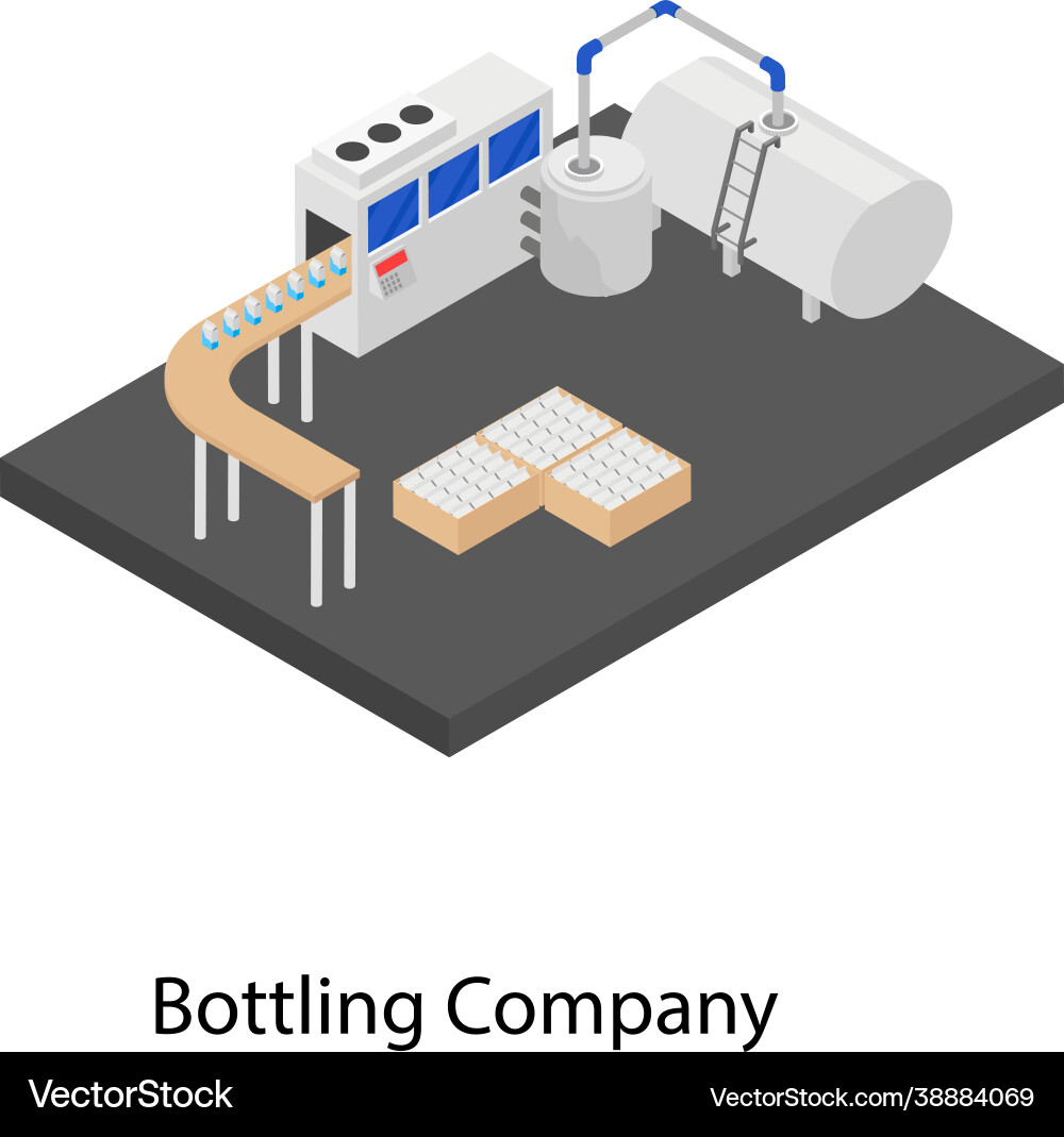 Milk packaging process Royalty Free Vector Image