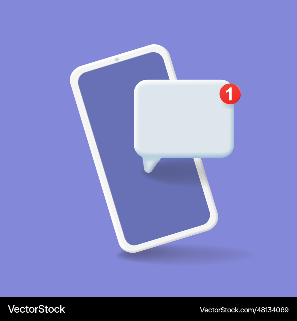 Smartphone Notification Icon Royalty Free Vector Image