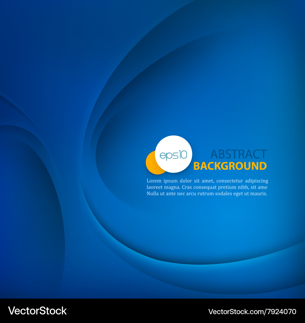 Blue template abstract background Royalty Free Vector Image