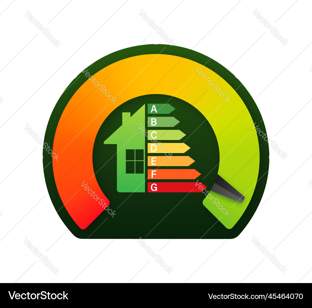 Energy chart for concept design efficiency Vector Image