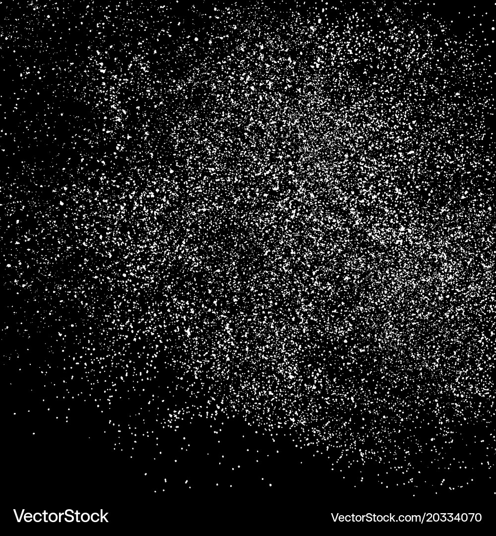 Grainy abstract texture on black background Vector Image