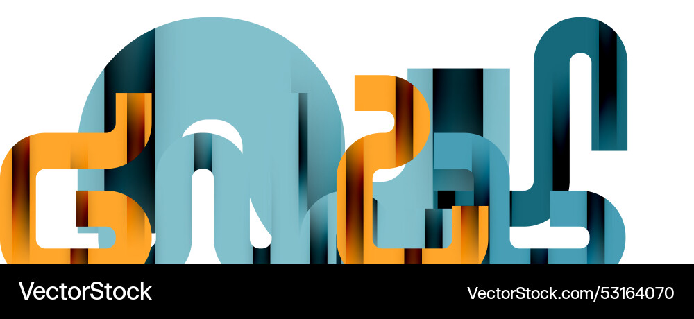 Lines abstract letter style design background Vector Image