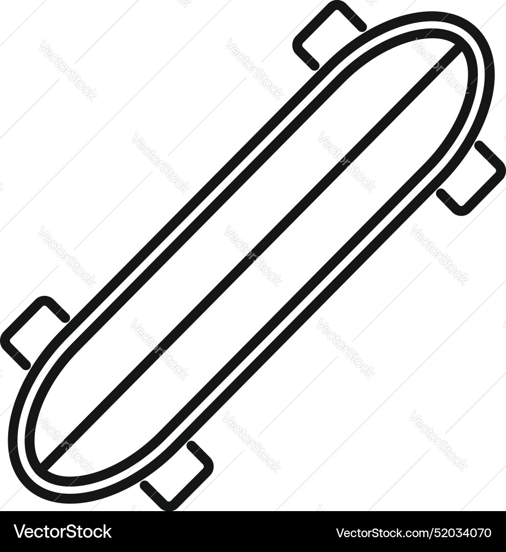 Longboard icon showing extreme sport Royalty Free Vector