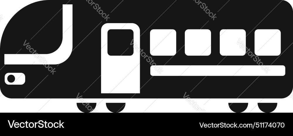 Speed train machine icon simple motion Royalty Free Vector