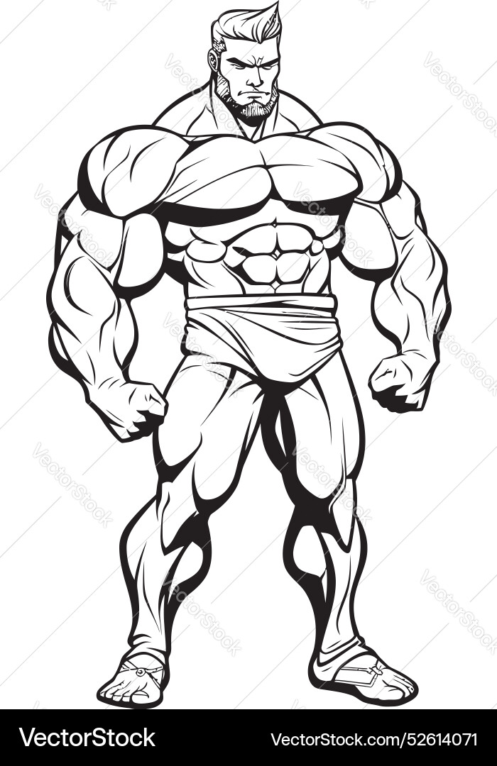 Buffoonery in biceps when iron meets irony Vector Image