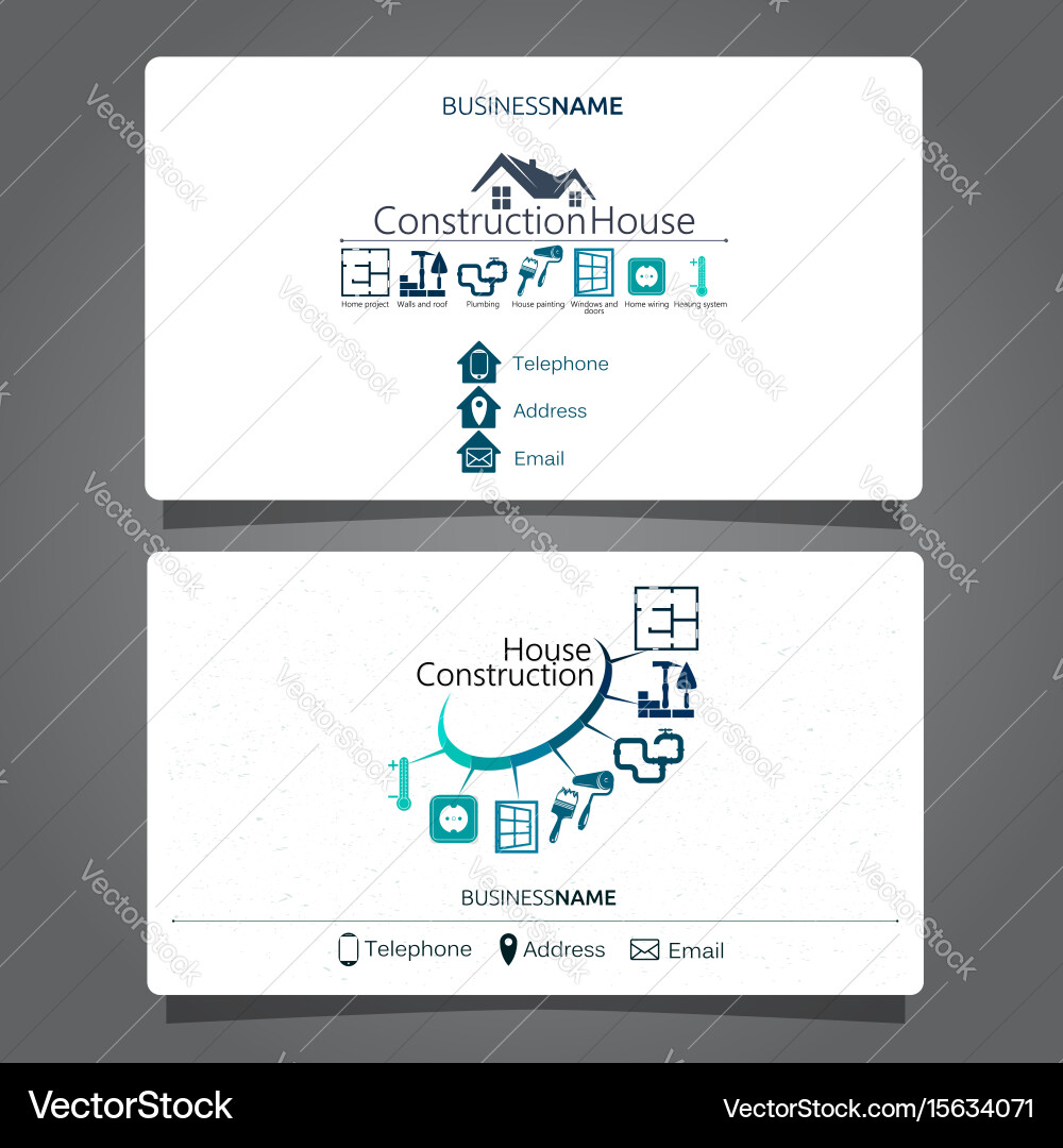Construction and maintenance of the house Vector Image