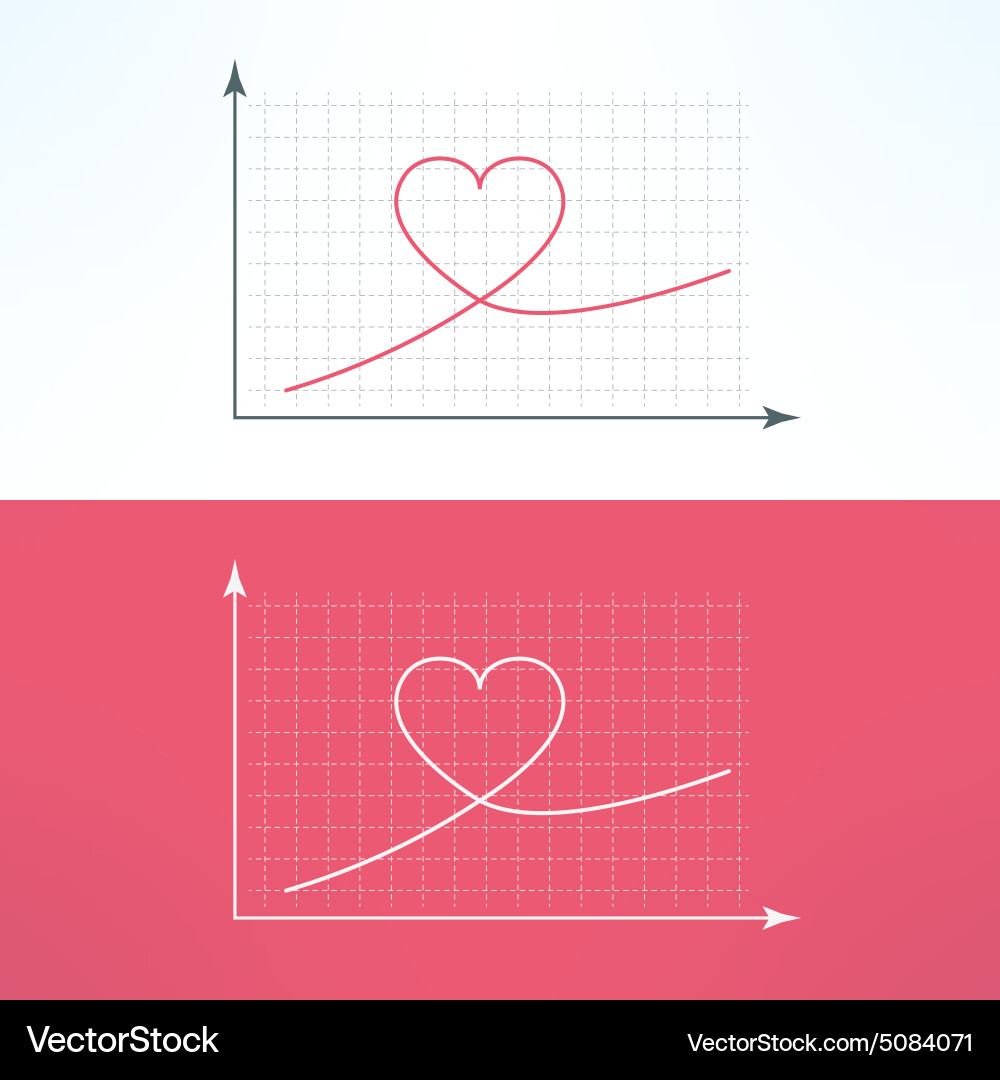 Heart Graph Vector