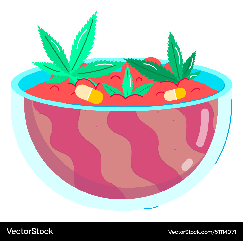 Weed culture flat stickers Royalty Free Vector Image