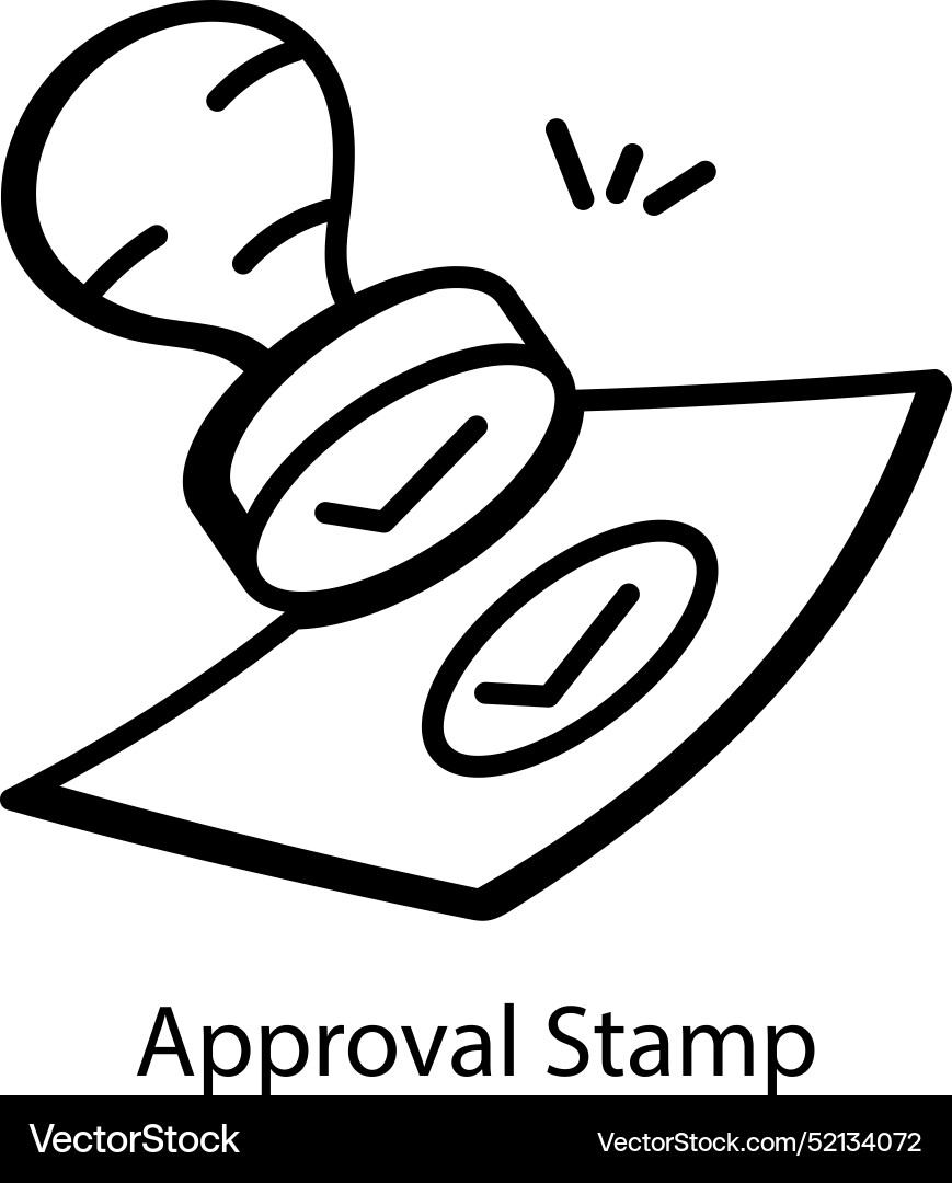Approval stamp Royalty Free Vector Image - VectorStock