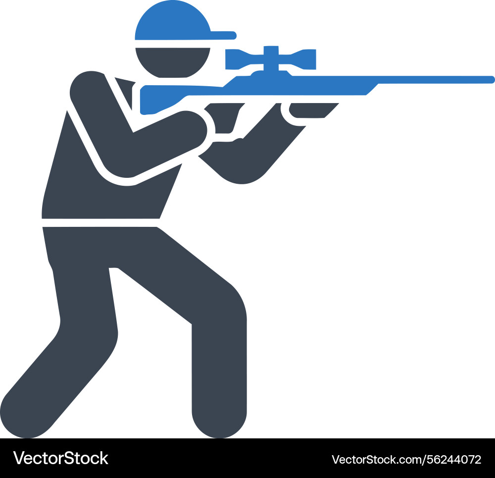Sniper icon Royalty Free Vector Image - VectorStock