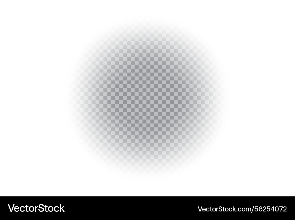Transparent shadow shape blurred spot soft oval Vector Image