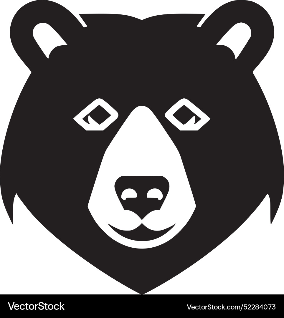 Bear - minimalist and simple silhouette Royalty Free Vector