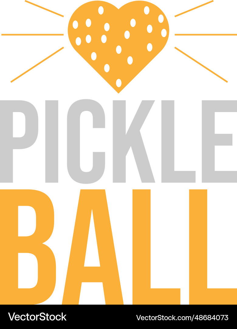 Pickle ball Royalty Free Vector Image - VectorStock